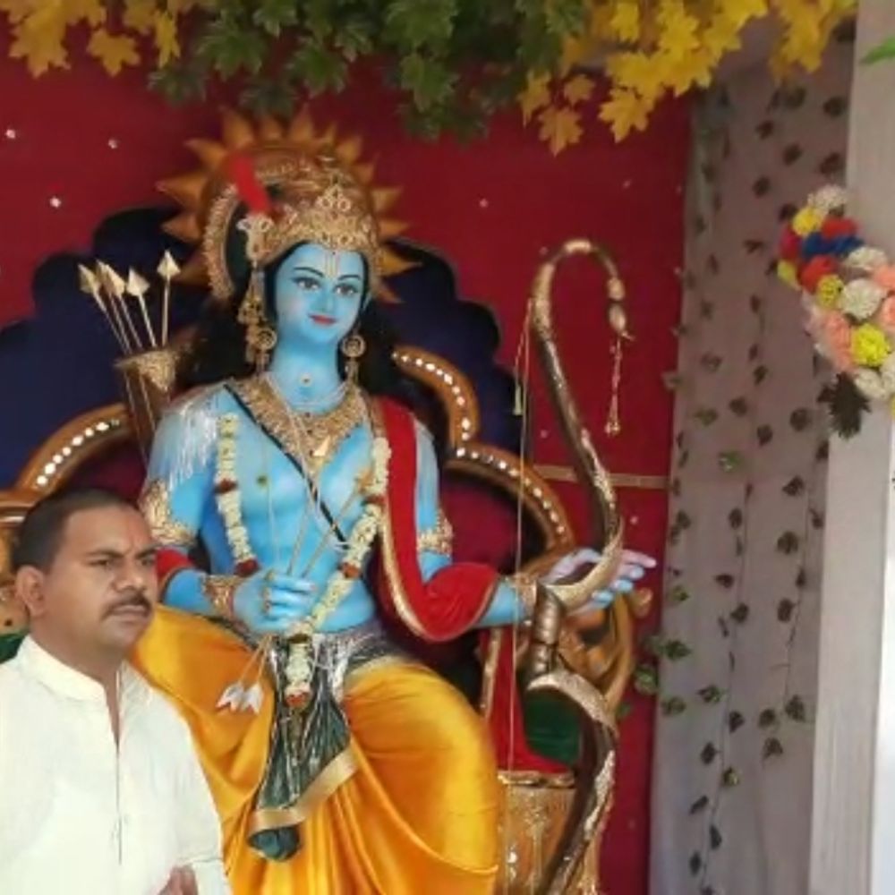 Statue Installed In Ram Temple Of Morganj Galla Mandi, Will Be Immersed ...
