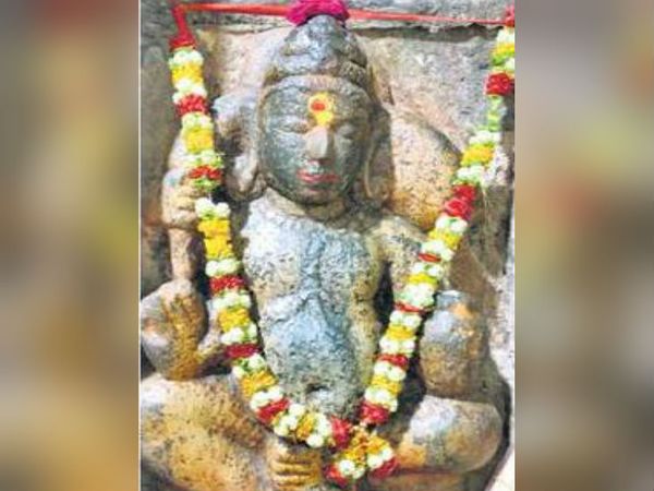 There is a medieval Kubera statue in Kundeshwar Mahadev temple of ...