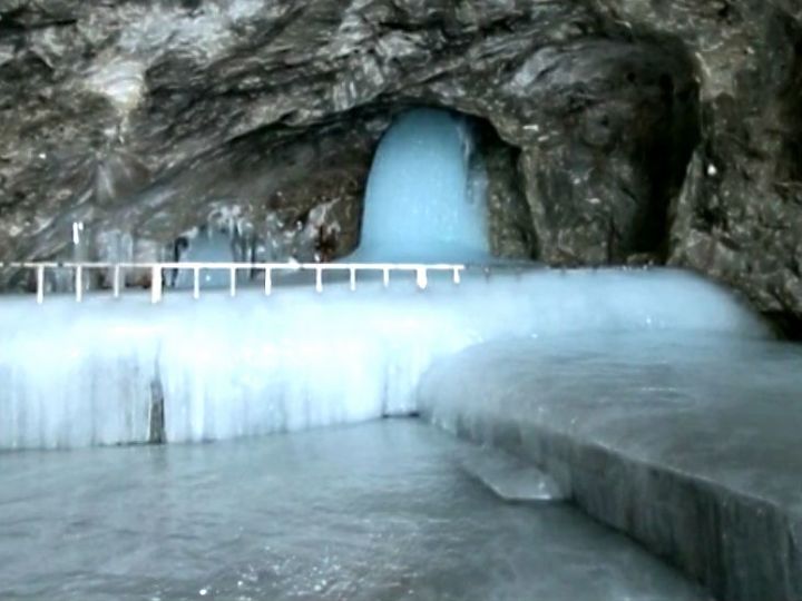 The first picture of Amarnath's ice Shivling came to light, scheduled ...