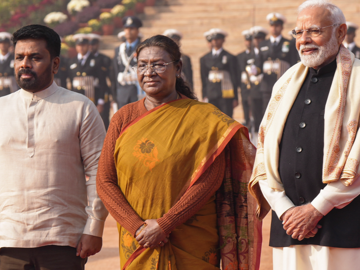 Sri Lankan President Dissanayake receives ceremonial welcome in Delhi