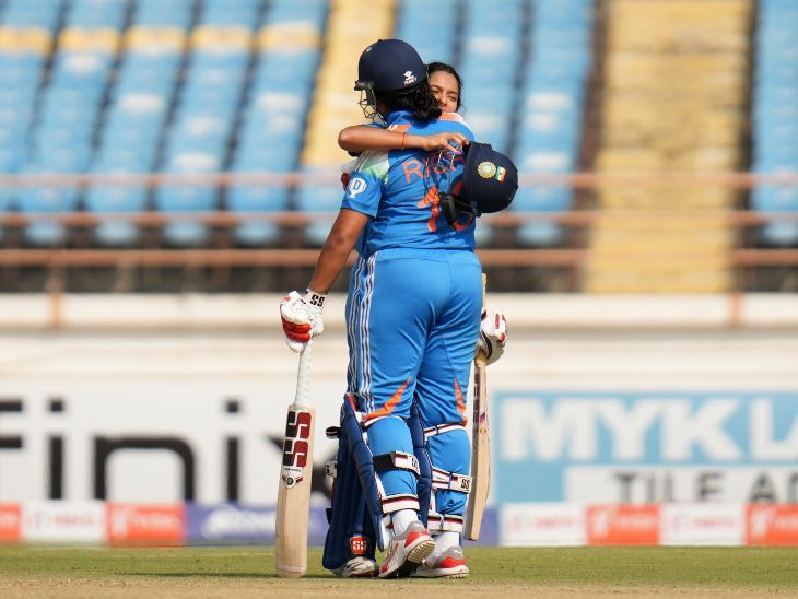 India record their highest-ever total in ODI cricket history: Pratika Rawal, Smriti Mandhana ...