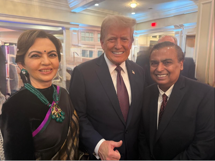 Trump met Nita Ambani, Mukesh Ambani before his swearing-in ceremony ...