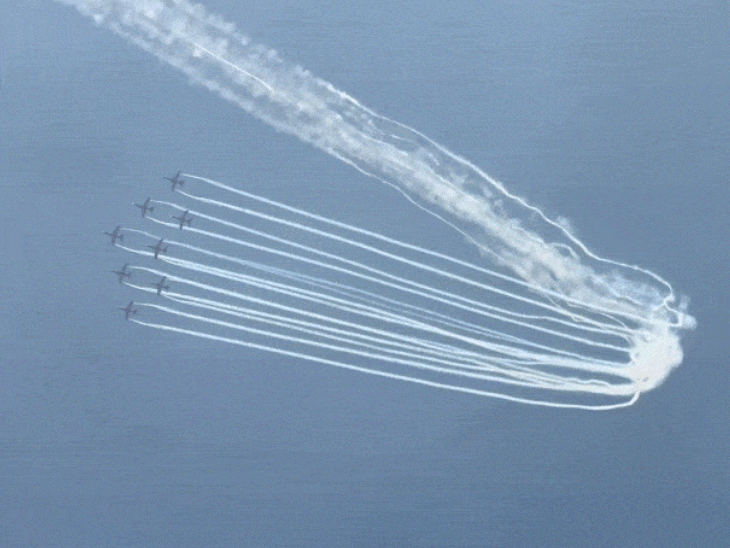 IAF’s Surya Kiran team prepares for Air Show in Vadodara Asia’s only 9 ...
