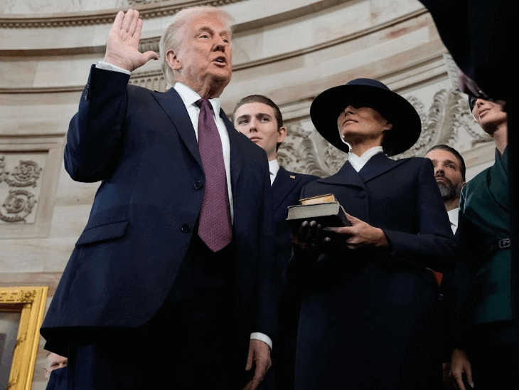 Swearing- in ceremony of Donald Trump in 12 pictures Joe Biden says ...