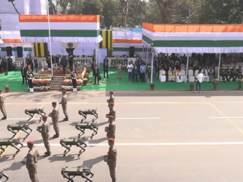 Robots parade at Kolkata on Republic Day celebration