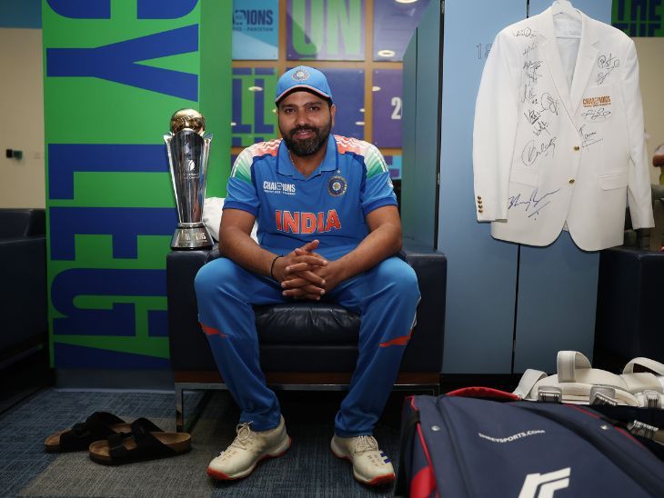 Champions Trophy hero Rohit returns home to Mumbai welcome: Record ...