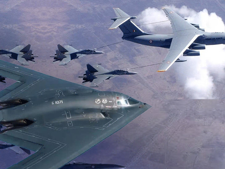 us-b2-bomber-iran-strike-how-fighter-jets-refuel-in-air | Bhaskar English