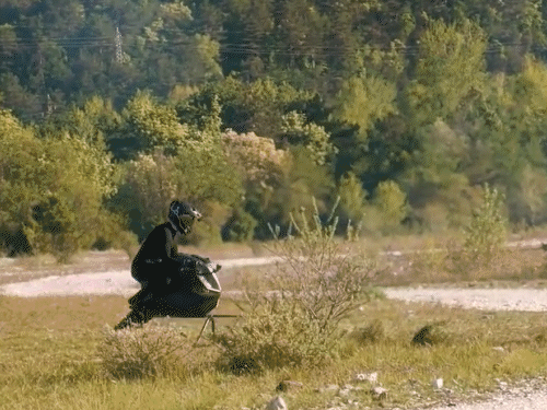 World's first flying bike stuns audience