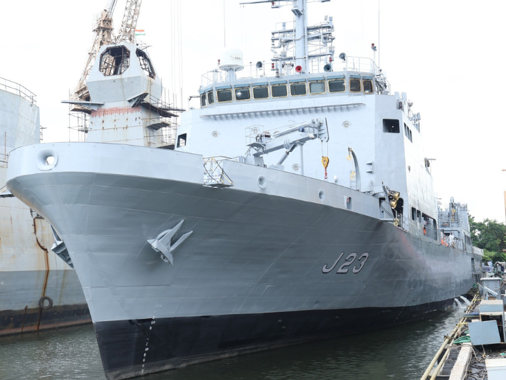 grse delivers 113th warship ikshak to indian navy boosting survey ...