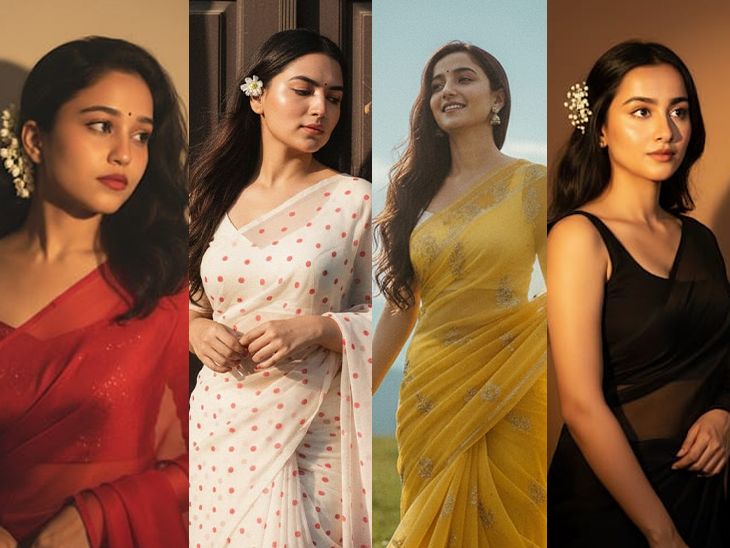 Step into 90s Bollywood dream with retro saree AI trend