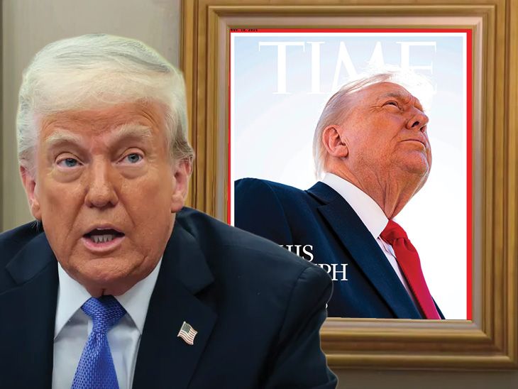 Trump slams Time Magazine over his new cover photo | Bhaskar English