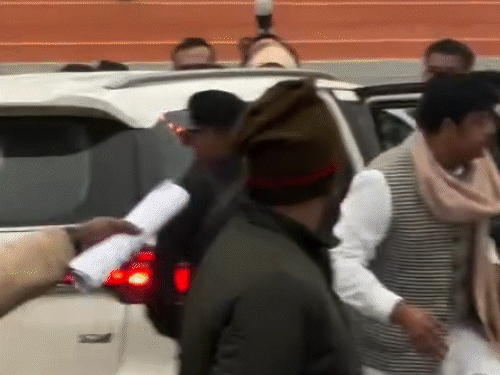 Cow reaches CM Yogi as he steps out of car, supervisor suspended ...