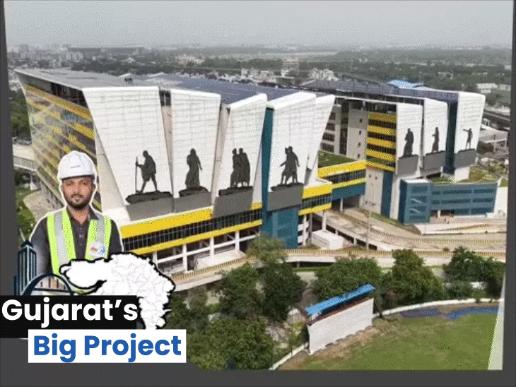 First glimpse of bullet train junction at Sabarmati, Ahmedabad ...