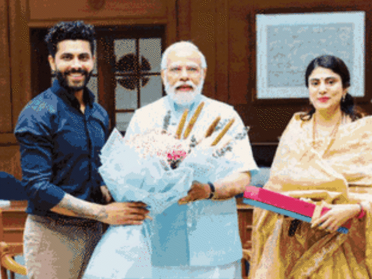 Jadeja, Rivaba Meet PM Modi in Delhi | Parliament Visit