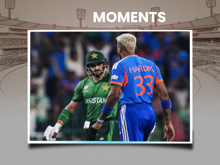 Hardik Pandya Cold Stare vs Sahibzada Farhan | India Pakistan T20 WC 2026