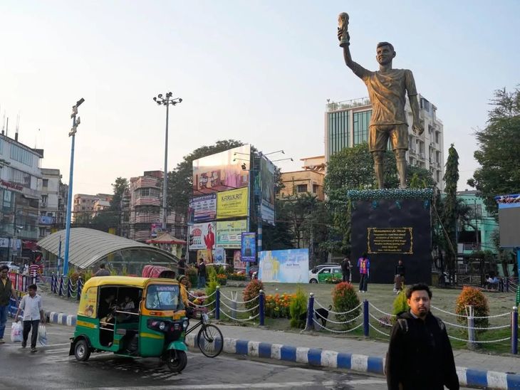 Swaying Messi Statue in Lake Town Triggers Collapse Fears, PWD Flags ...