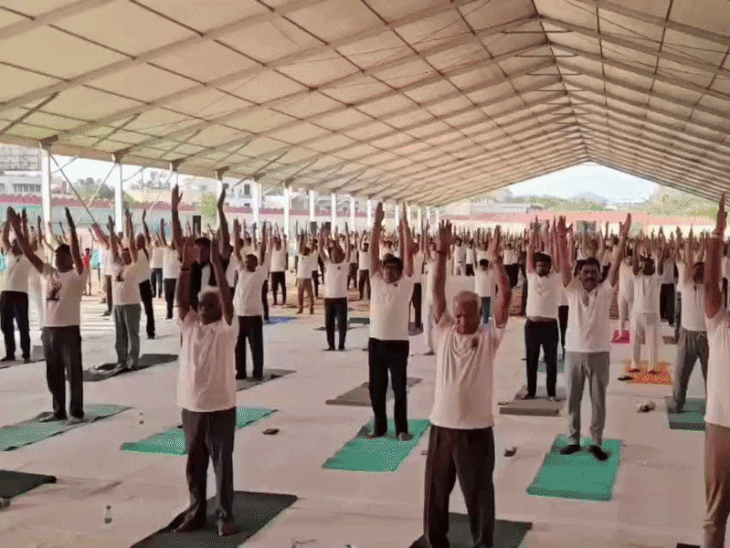 Udaipur Yoga Day: Ministers, MPs Join Surya Namaskar | Yoga for Healthy ...