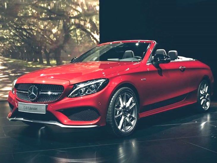 mercedes benz open top c class cabriolet launched in india at 65 lakh ...