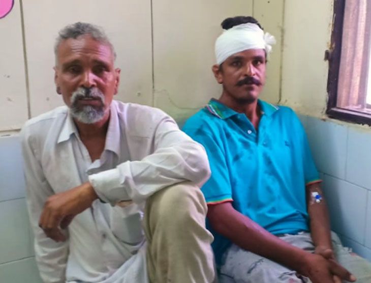 a drug addict injured his brother and father by attacking the bricks ...