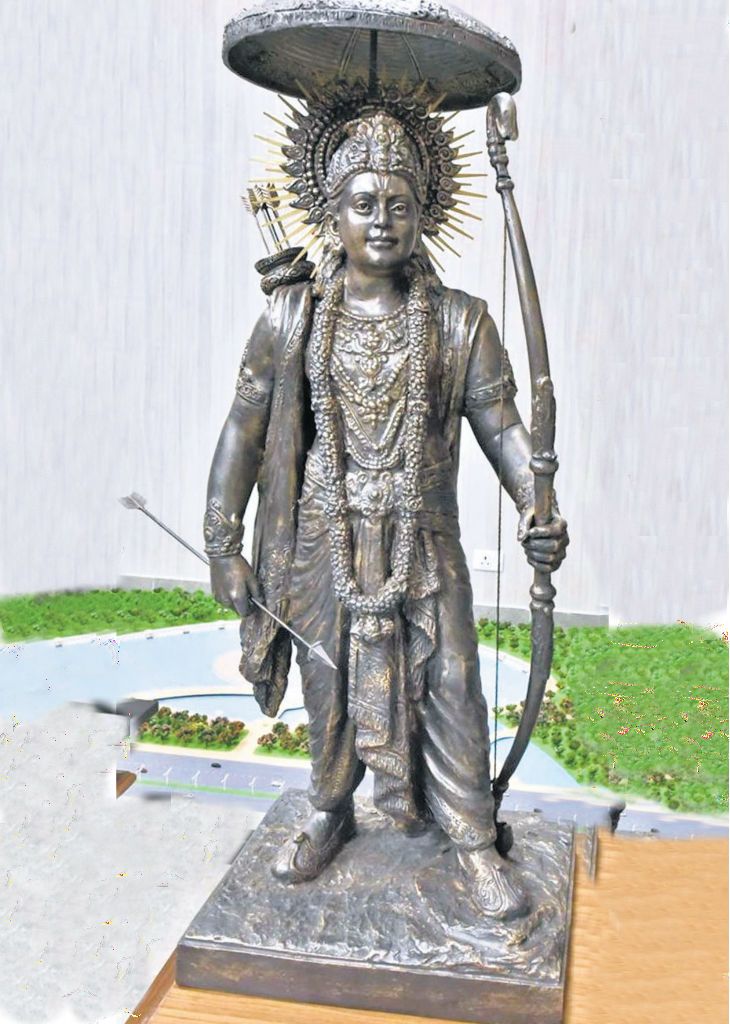 Controversy before installation of 251 meter high statue of Lord Rama ...