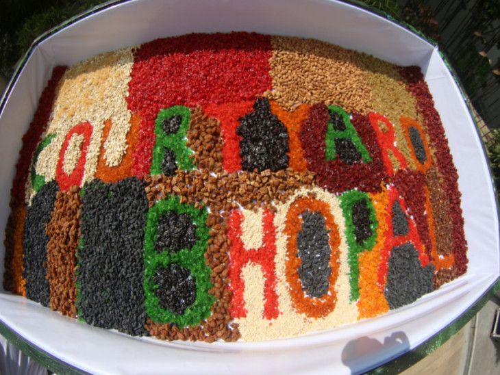 Cake made of 155 kg dry fruit and fruit pulp; Can use up to 5 years