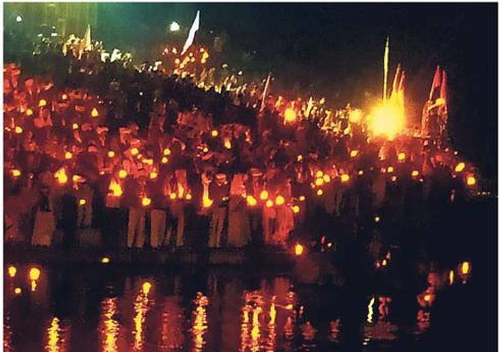 Sabla News - rajasthan news beneshwar illuminated with 1100 lamps ...