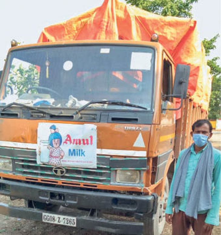 Amul was carrying 10 tonnes of raw liquor from Raipur to take raw wine ...