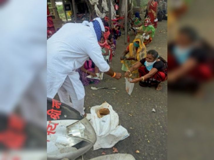 Thirty days of service project, poor food and dry ration distributed ...