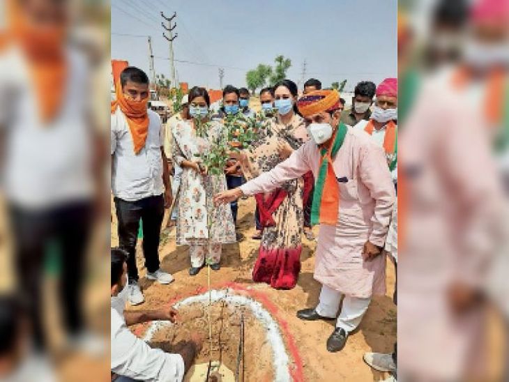 MP inspects NREGA work and plants | कार्यक्रम: सांसद ने नरेगा कार्य का ...