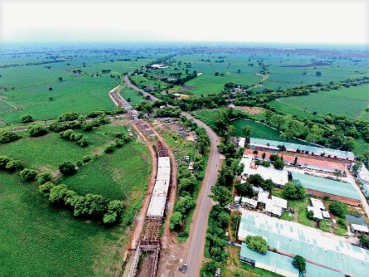 715 meter long ROB on Ujjain-Badnagar road will end with 90 degree ...