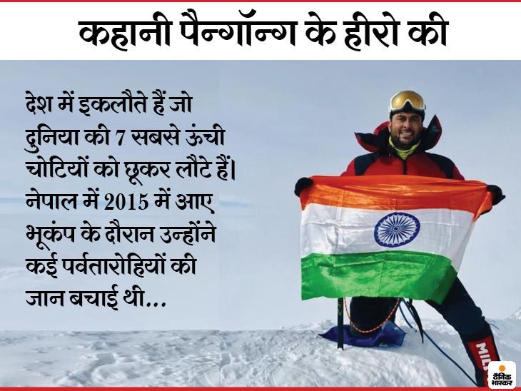 Colonel Ranveer Jamwal, who climbed to the top of the troops at a ...