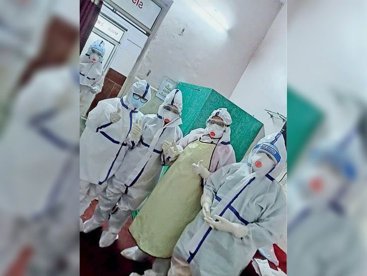Courage amidst Corona's awe ... Cesarean delivery of positive maternity ...