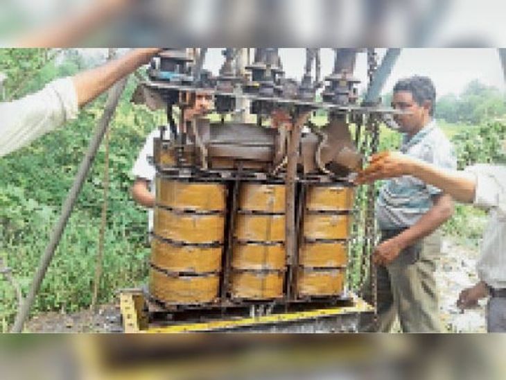 For the second time in a month and a half, the transformer burned for ...