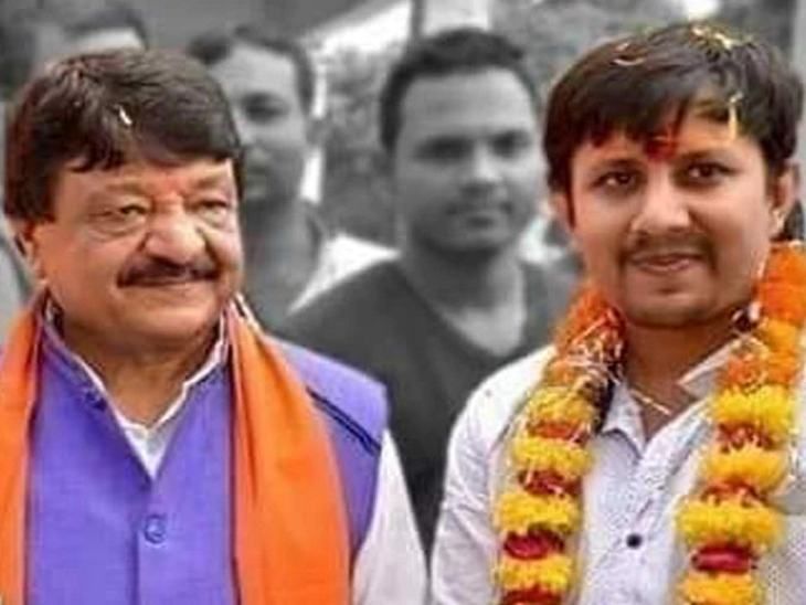 MLA Akash Vijayvargiya warned former minister Sajjan Singh Verma of election girl from Indore ...