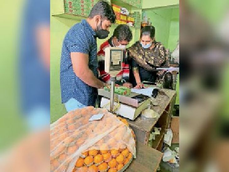 Sampled for Laddu, Barfi, Ghee from 5 shops in Sampla Bazaar