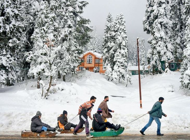 Snow in the hilly areas, water in the plains, Olabari in Rajasthan ...