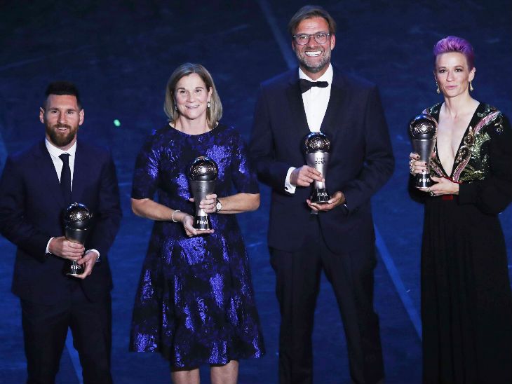 The Best FIFA Football Awards to be held virtually on Dec 17, 2020 Messi rapinoe were honored in ...