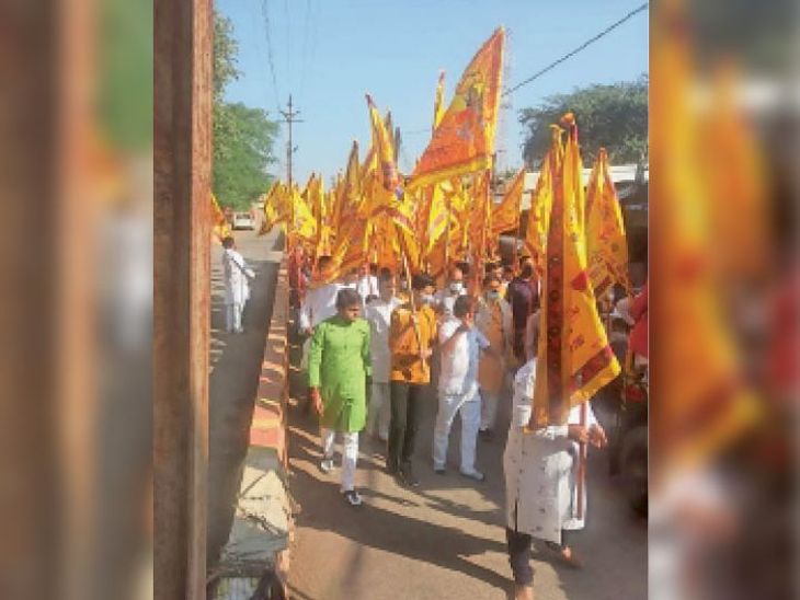 Devotees reach Khatu Shyam temple 5 km from 151 trail