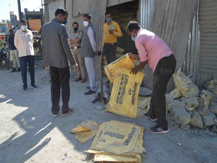 The fake cement factory was running right next to the police station ...