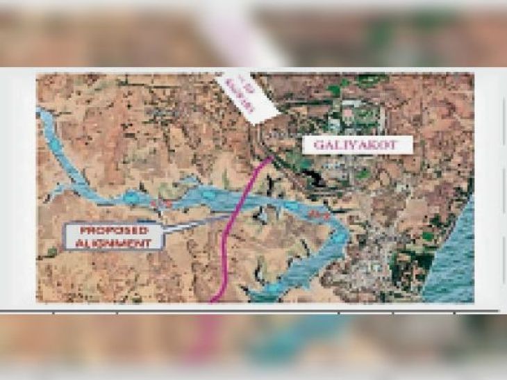 The bridge will be built on the Mahi River of Kadana Bake Water, the ...