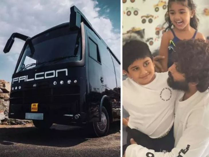 South Super Star Allu Arjun's vanity van Falcon meets with an accident ...