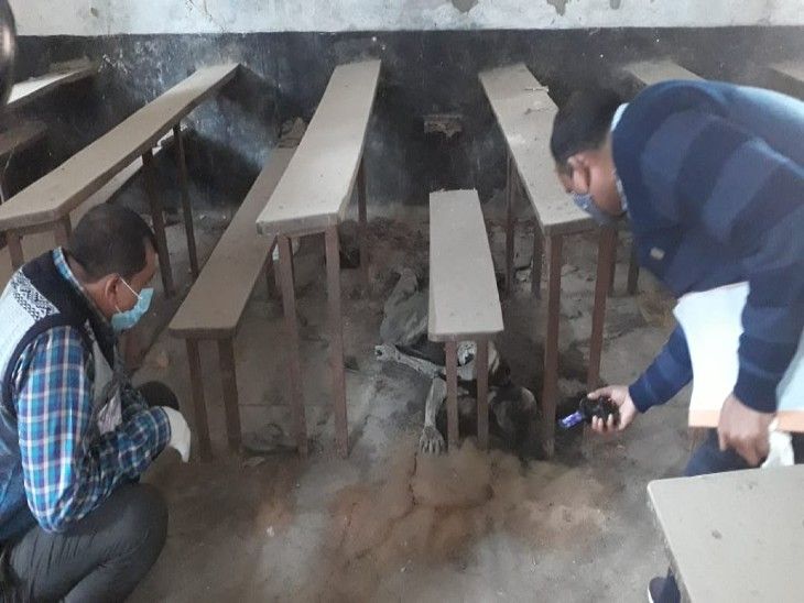 The male skeleton found in the dilapidated class room of the Inter ...