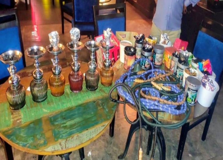 Late night raids on 18 illegal hukka bars in the jaipur, 18 operators ...
