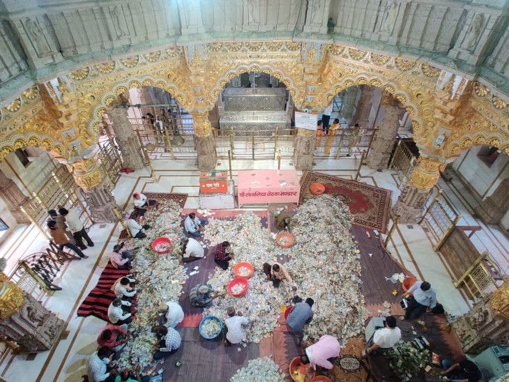 Rajasthan Chittorgarh Sanwariya Seth Temple , Donation Money Counting ...