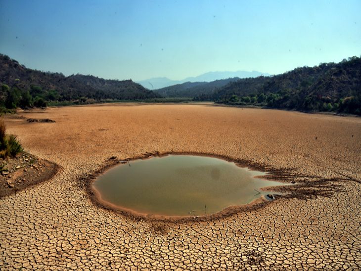 The leaking of the check valve of the Pach Dam in Punjab adjoining ...