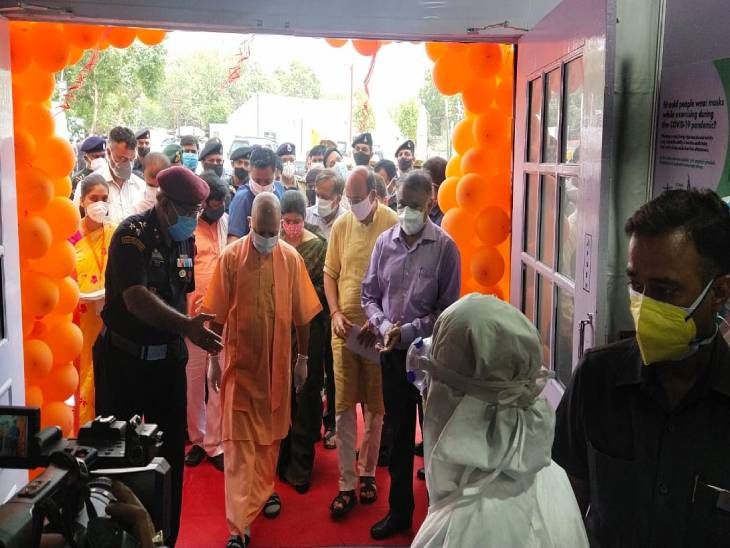 CM inaugurates DRDO's Covid Hospital at Avadh Shilp Gram, two Oxygen ...
