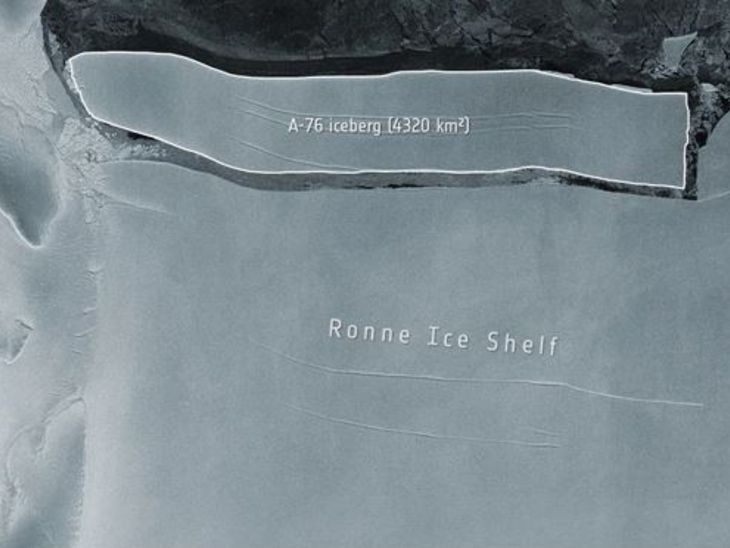 Antarctica Iceberg A-76 | World's Largest Iceberg A-76 Breaks Off In ...