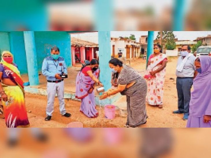 Teaching children and elders how to wash hands; Due to the awareness ...