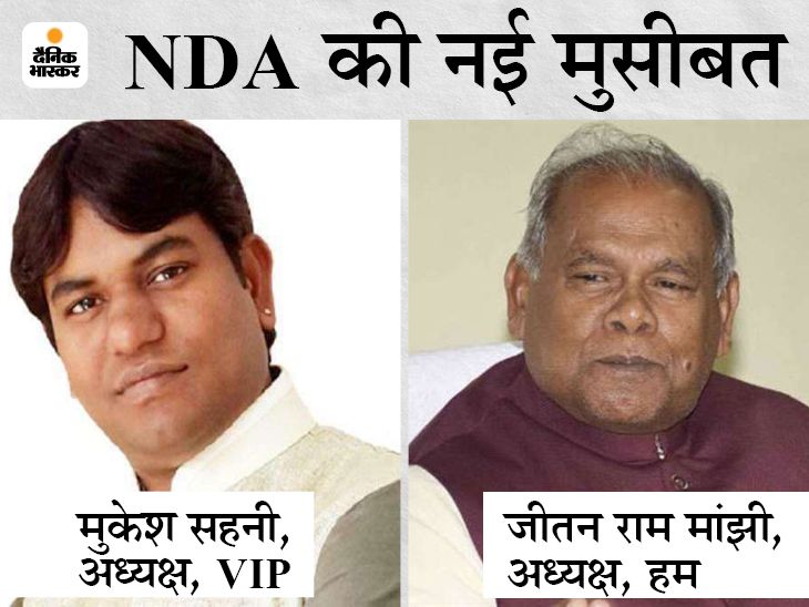 Bihar NDA Alliance RIFT Update; Jitan Ram Manjhi HAM Party Leaders and ...