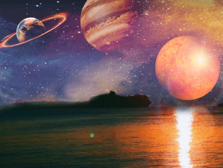 Transition of four planets from June 20 to 24 the longest day of the ...